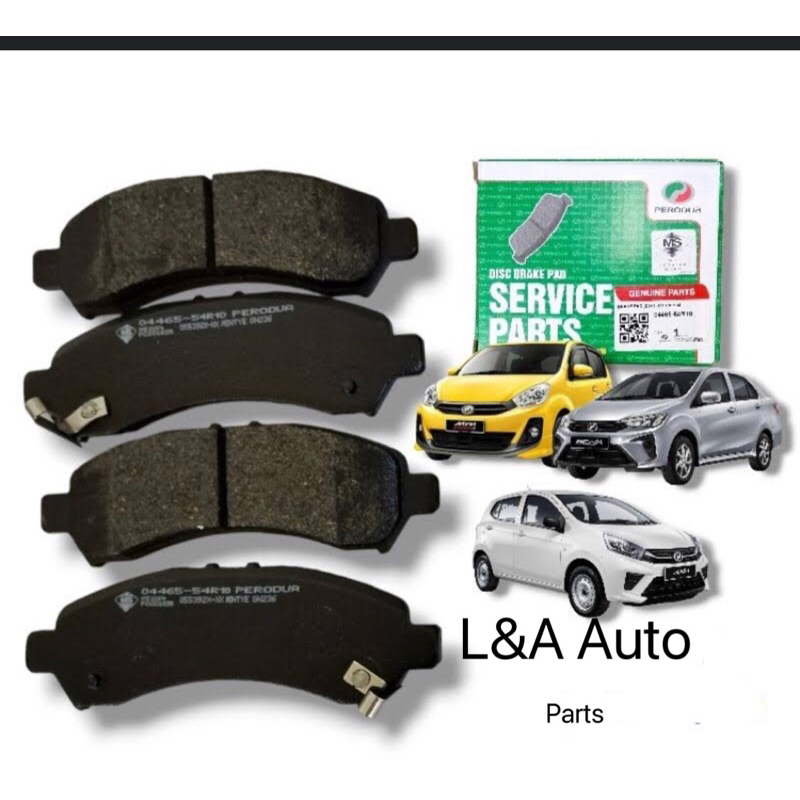 100%Original Perodua Myvi lagi best Axia Bezza Disc Brake Pads 04465 ...