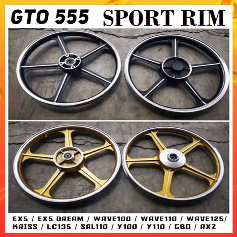 🔥OFFER🔥SPORT RIM 5 KAKI GTO EX5 DREAM W100 KRISS W125 Y100 KRISS 2 Y110 ...