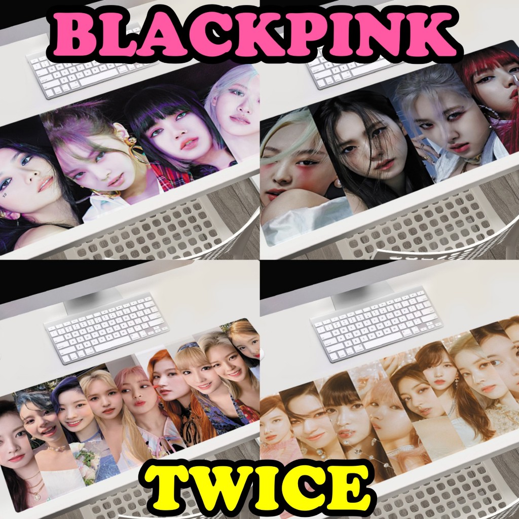 BLACKPINK TWICE KOREA Large Mouse Pad 90cm x 40cm #GIFT #HADIAH #KOREA ...