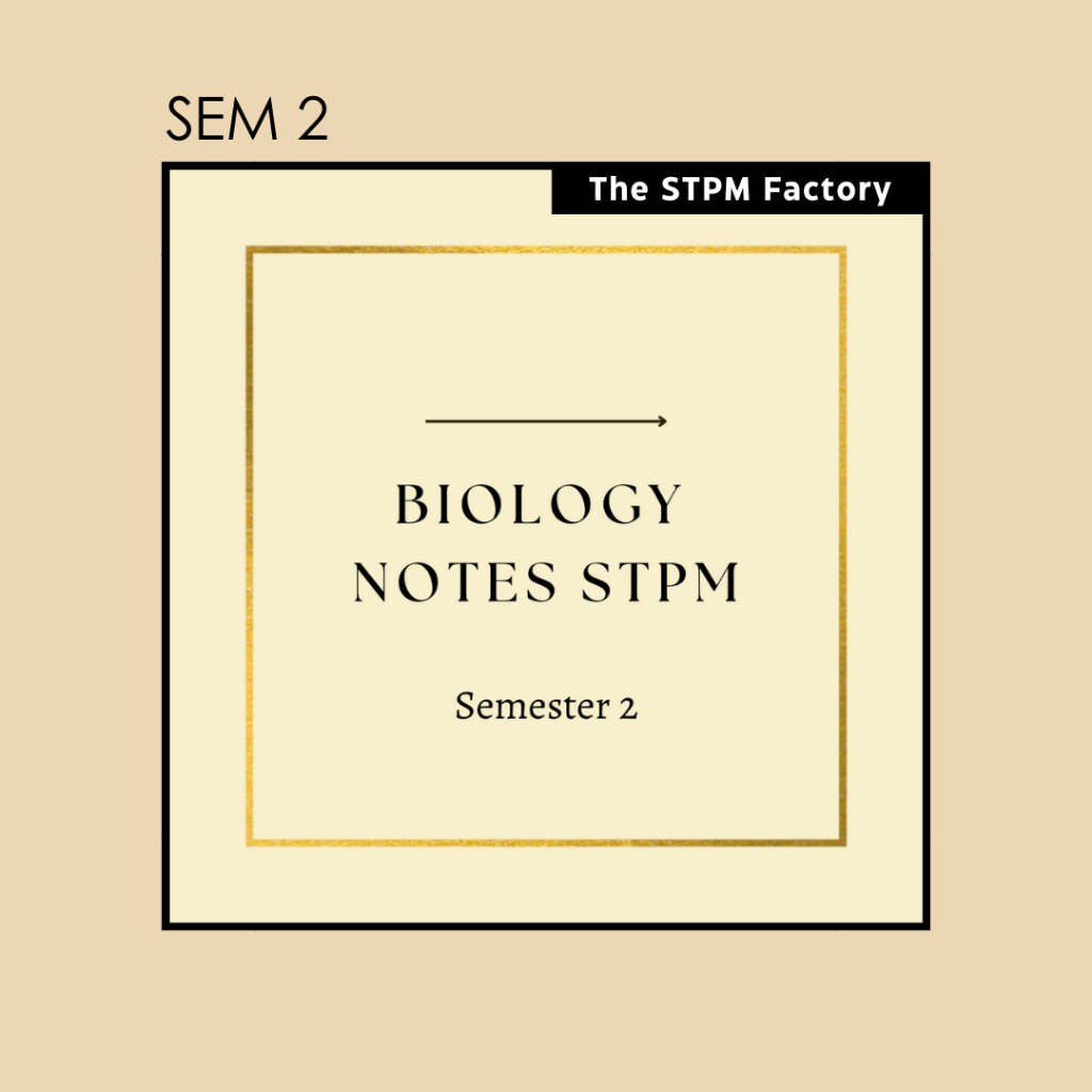 Biology Notes STPM (Semester 2) | Shopee Malaysia