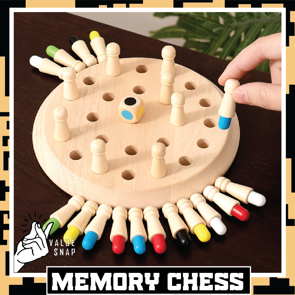 Memory Game For Kids Memory Puzzle Game Educational Wooden Montessori ...