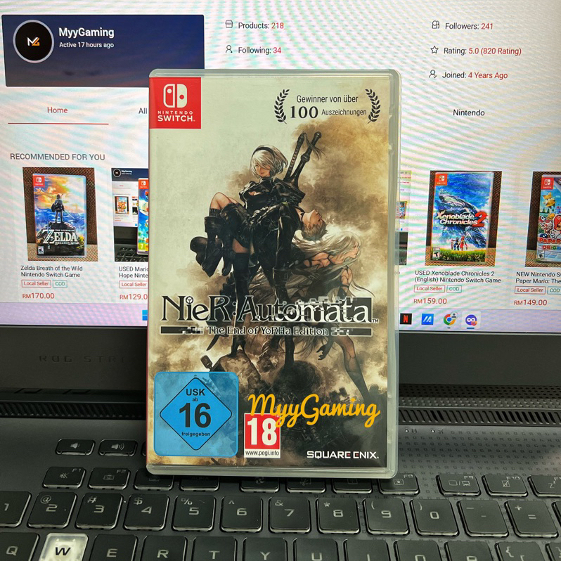 USED Nier Automata The End of Yorha Edition (English) Nintendo Switch Game | Shopee Malaysia