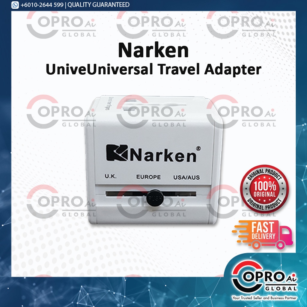 Narken Universal Travel Adapter [NK-UTA995] | Shopee Malaysia
