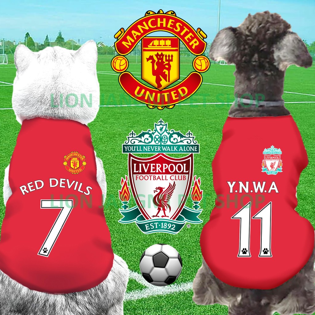 (M-6XL) Liverpool Manchester United Football Jersey - Baju Raya Kucing ...