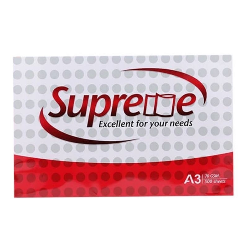 Supreme A3 70 Gsm Copy Paper ( 500 S ) | Shopee Malaysia