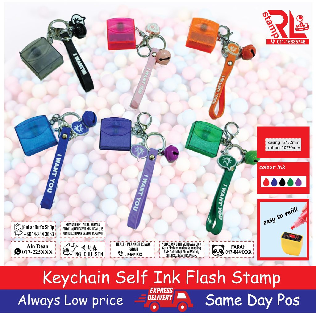 1232KT READY STOCK /cop nama /cop nama stamp /cop guru /chop custom made /murah rubber stamp ...