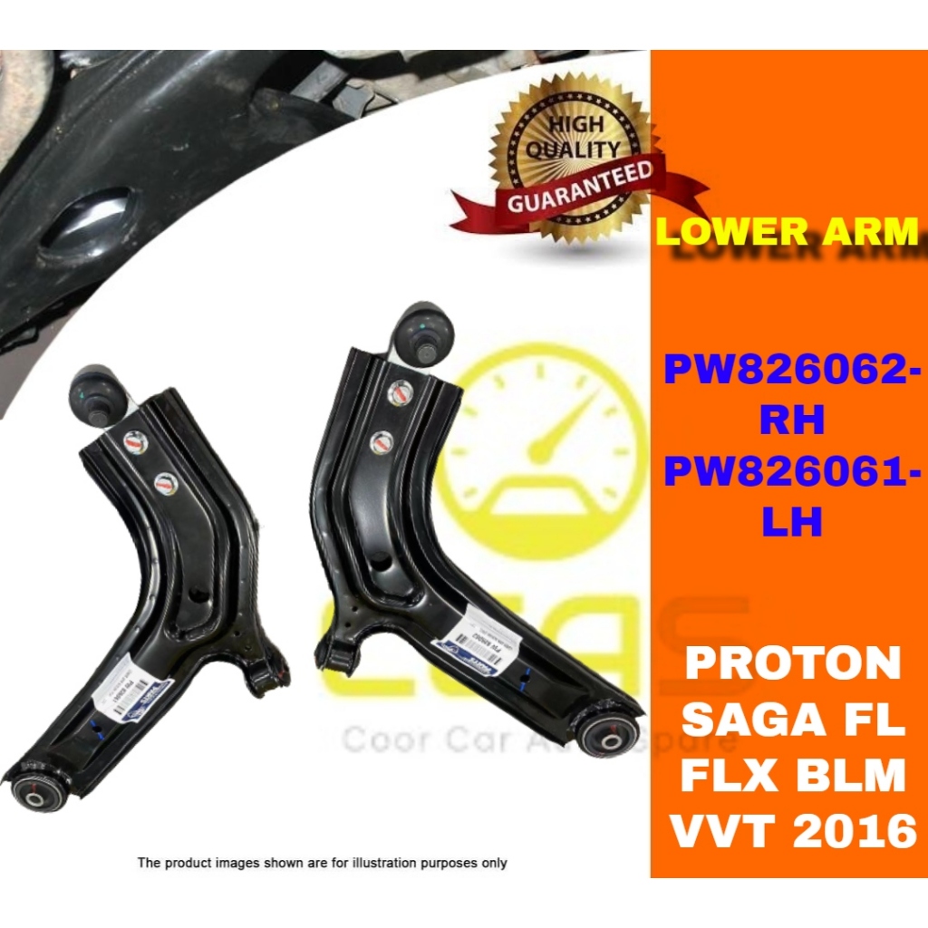 ( 100% ORIGINAL PROTON ) SAGA BLM / FLX / FL / VVT 2016 FRONT LOWER ARM ...