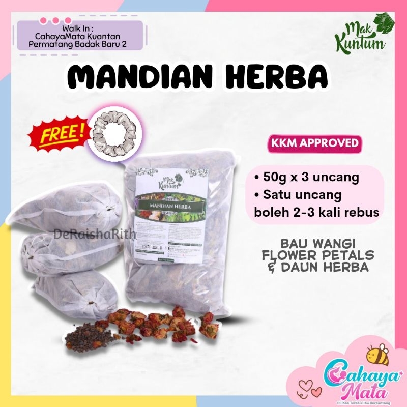 MAK KUNTUM Mandian Daun Herba | Mandian Herba Ibu Berpantang | Bunjut ...
