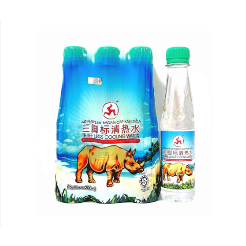 Three Legs Cooling Water 200ml 3Legs X 6UNITS (AIR BADAK CAP KAKI TIGA ...