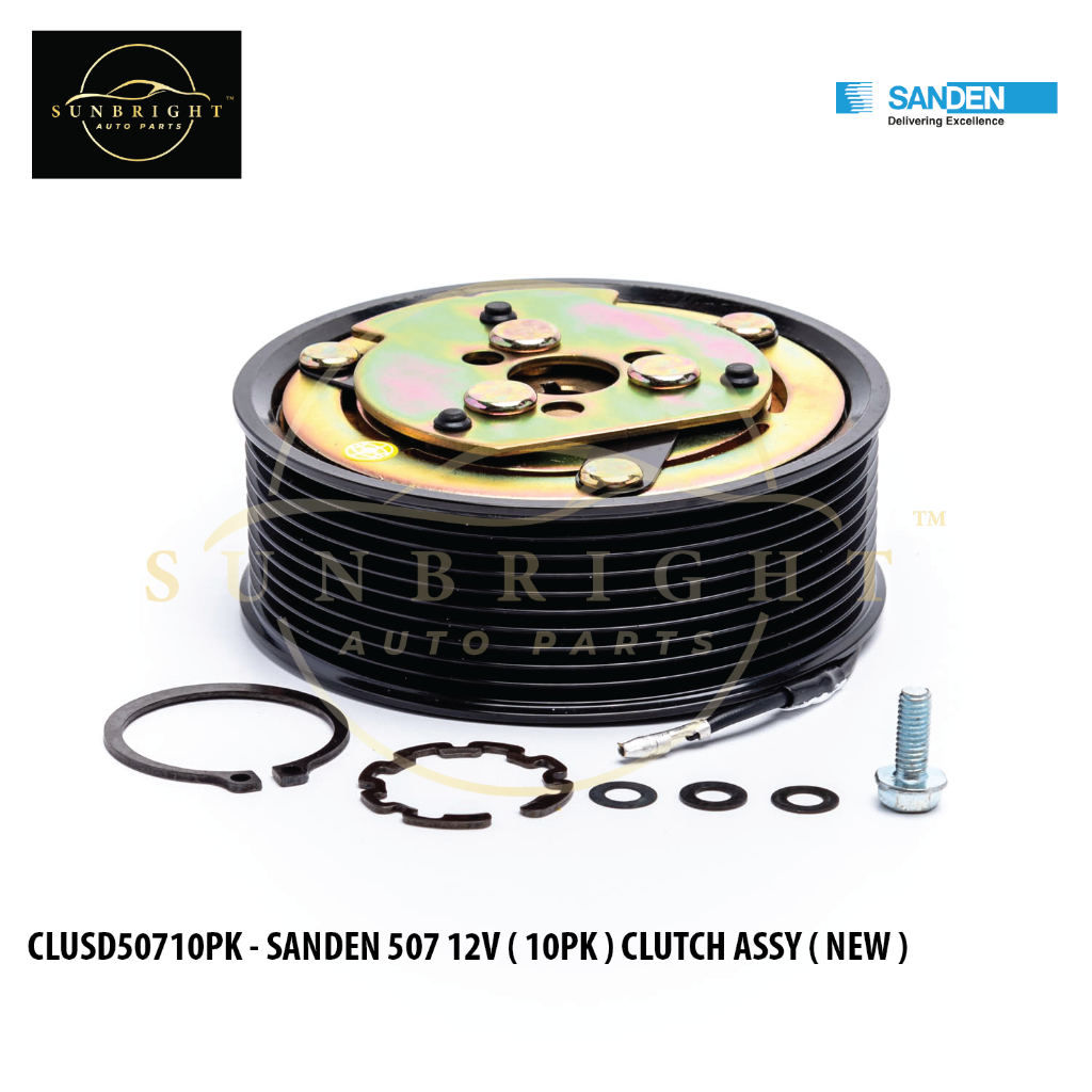 SANDEN 507 12V ( 10PK ) CLUTCH ASSY ( NEW ) | Shopee Malaysia