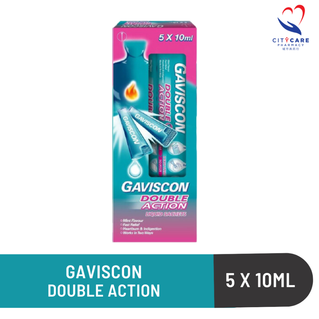 Gaviscon Double Action Liquid Sachets (5 x 10ml) | Shopee Malaysia