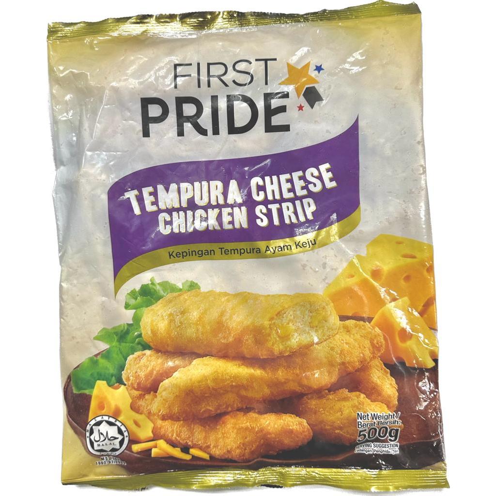 FIRST PRIDE TEMPURA CHEESE CHICKEN STRIP | 天妇罗芝士味鸡肉条 | 500G | Shopee ...