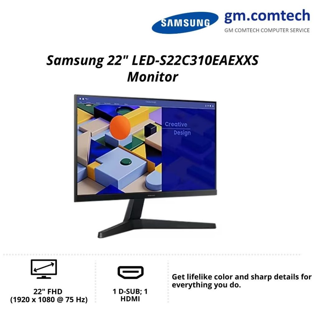 Samsung 22" LED-S22C310EAEXXS Monitor | Shopee Malaysia