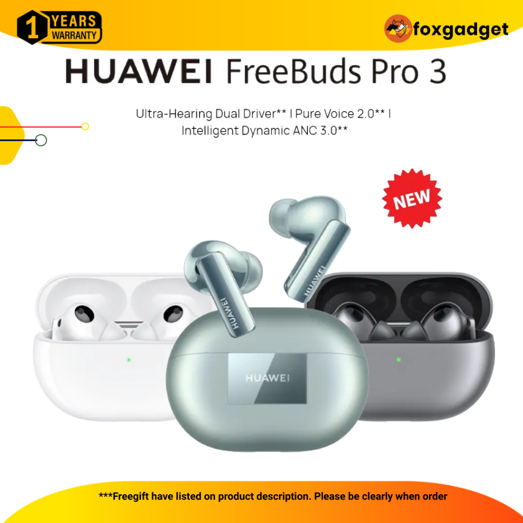 Huawei Freebuds Pro 3 | Huawei Freebuds Pro 2 | Noise Cancellation | Huawei Freebuds 3 - 100% ...