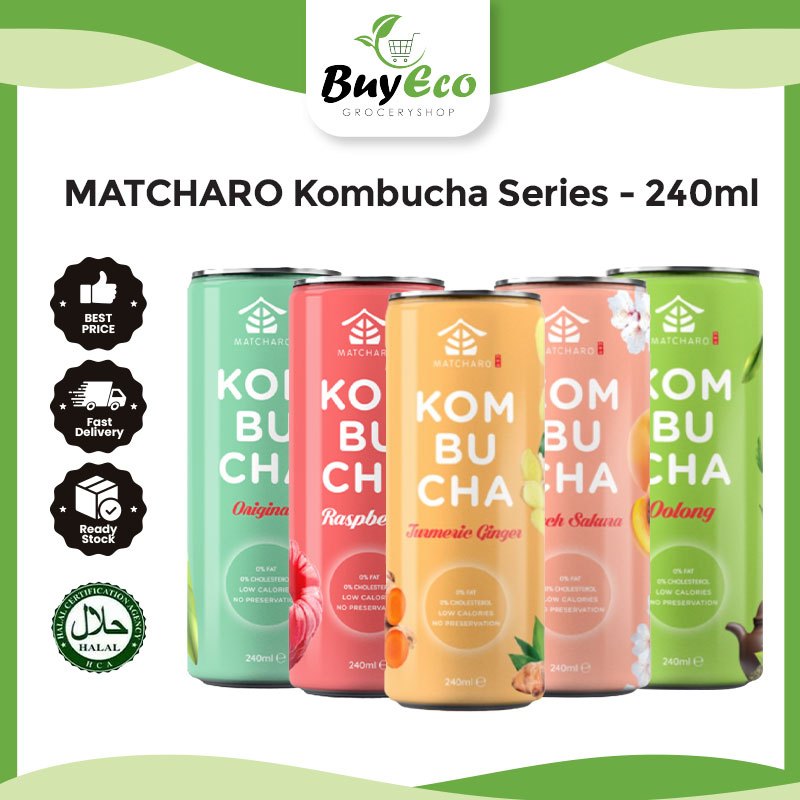 MATCHARO Kombucha Series 康普茶系列 - 240ml | Shopee Malaysia