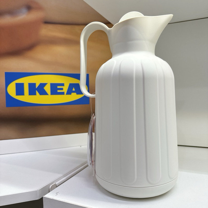Ikea Vacuum Flask Termos Ikea 1.6L (White/ Dark Blue) | Shopee Malaysia