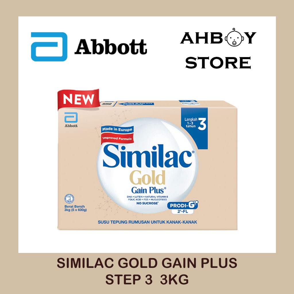 Similac Gold Gain Plus Step 3 (3kg) Exp 04/2025 | Shopee Malaysia