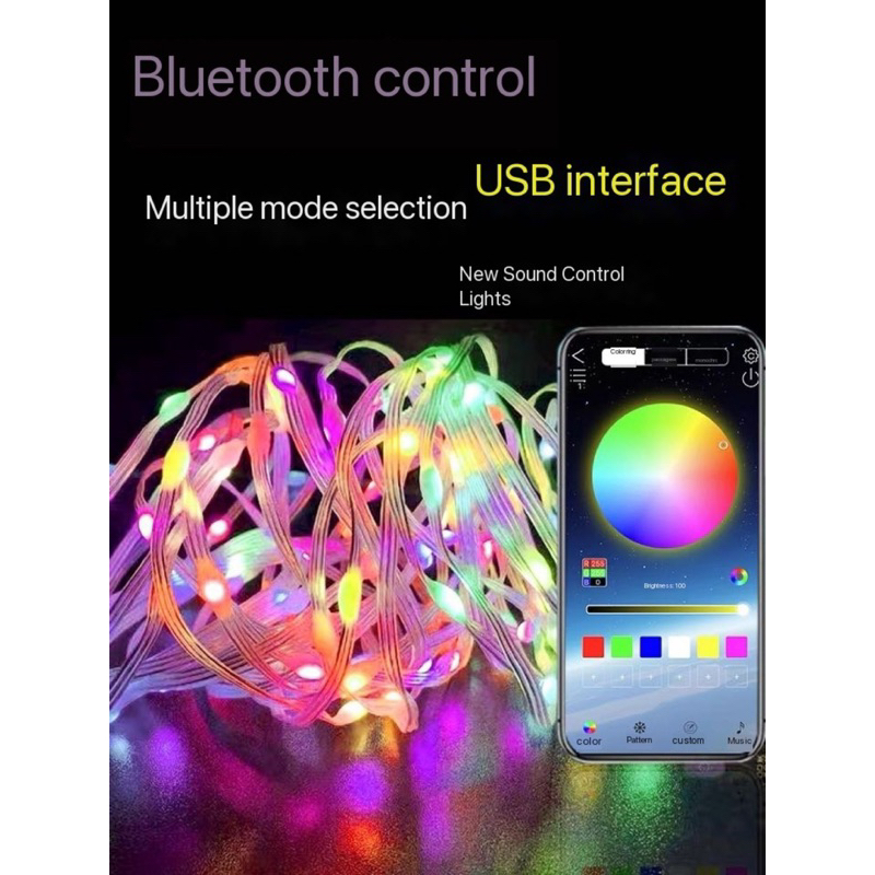 Colorful USB remote control change camping mood light Bluetooth ...