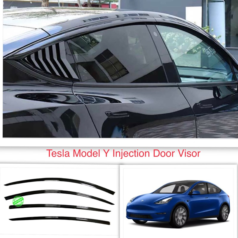Tesla Model Y 2020-Present Injection Door Visor | Shopee Malaysia
