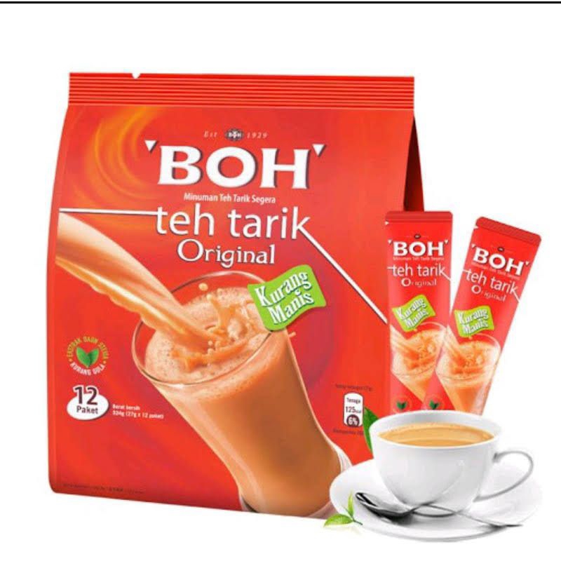 BOH Teh Tarik Original Kurang Manis ( Teh Tarik Less Sugar ) 12s ...