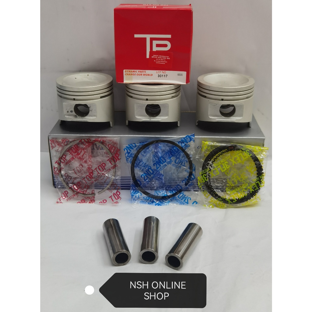 Piston Assy (TRIM)+Piston Ring (TP JAPAN) for Perodua Kancil 850 (1set ...