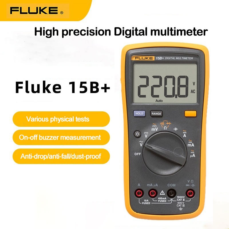 FLUKE Digital multimeter f101 f15b+ F17B+ 18B+ Tester DMM with test ...