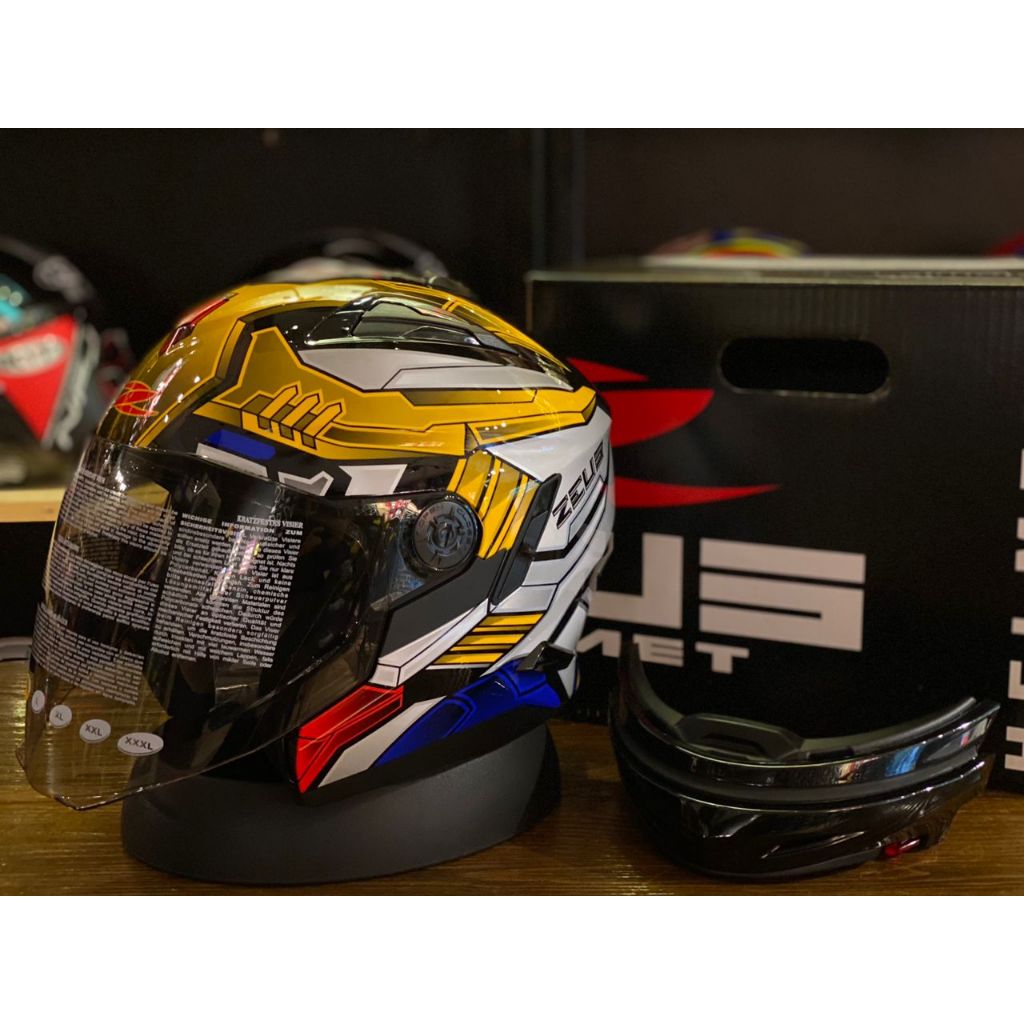 HELMET ZEUS SILVER GUNDAM | Shopee Malaysia