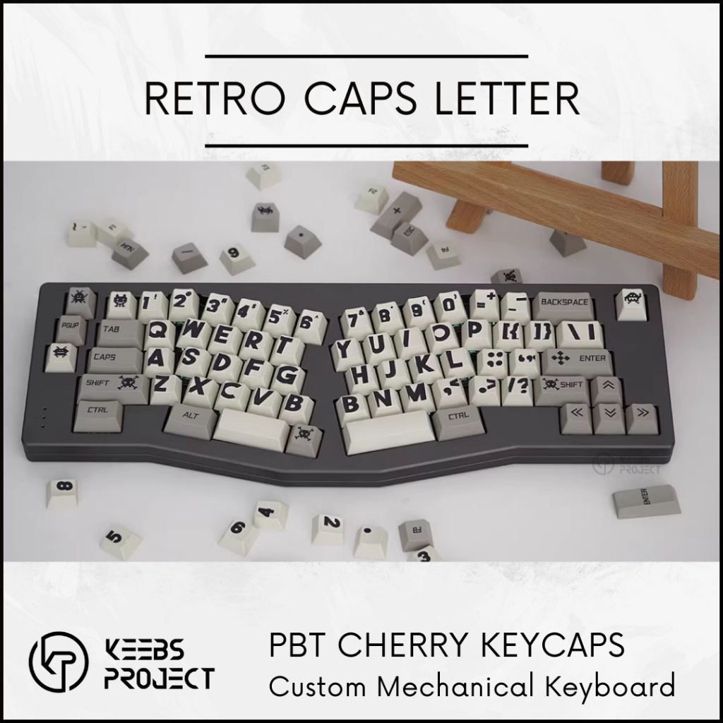 [Ready Stock] Retro Caps Letter Keycaps PBT Cherry All Layout For ...