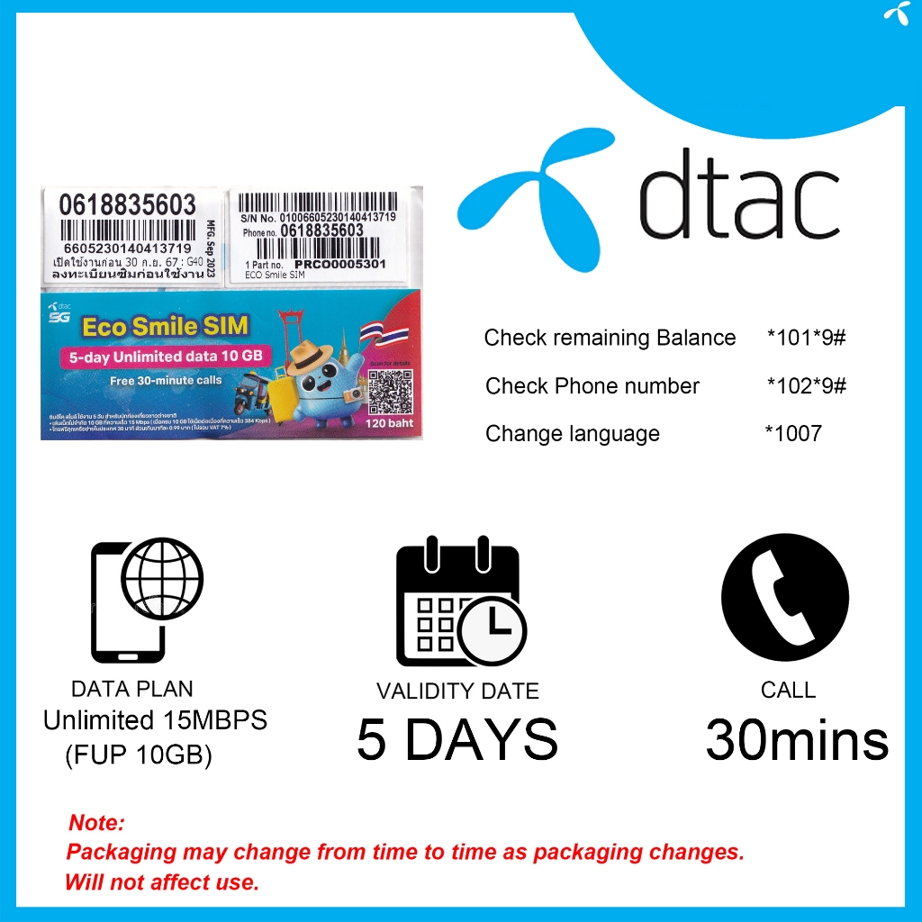 Thailand Sim Card,Thailand Travel Sim Card | Shopee Malaysia