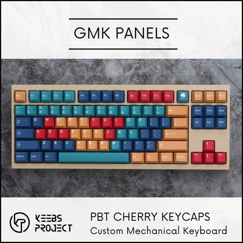 [𝐑𝐄𝐀𝐃𝐘 𝐒𝐓𝐎𝐂𝐊] GMK Panels Themed PBT keycaps | 129 keys | Dye-Sub ...