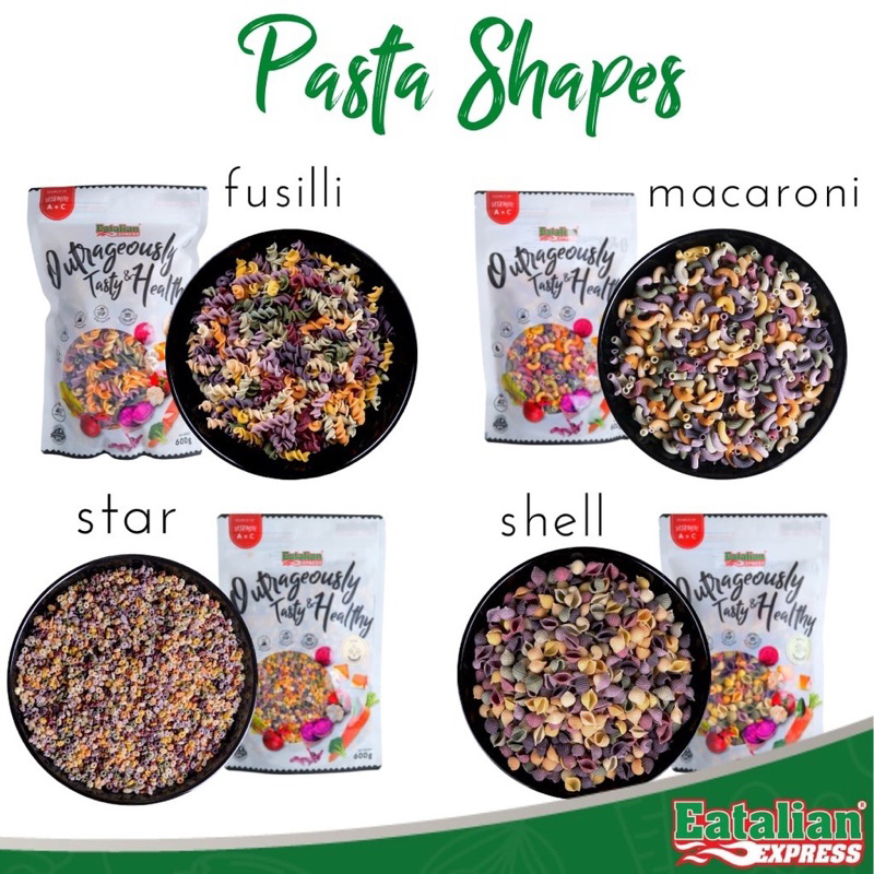 Ready Stock!! EATALIAN EXPRESS PASTA Veggies Pasta | Star | Shell ...