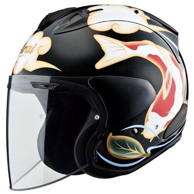 Arai VZ-RAM Nishikigoi Black Open Face Helmet (Arai Koi) | Shopee Malaysia