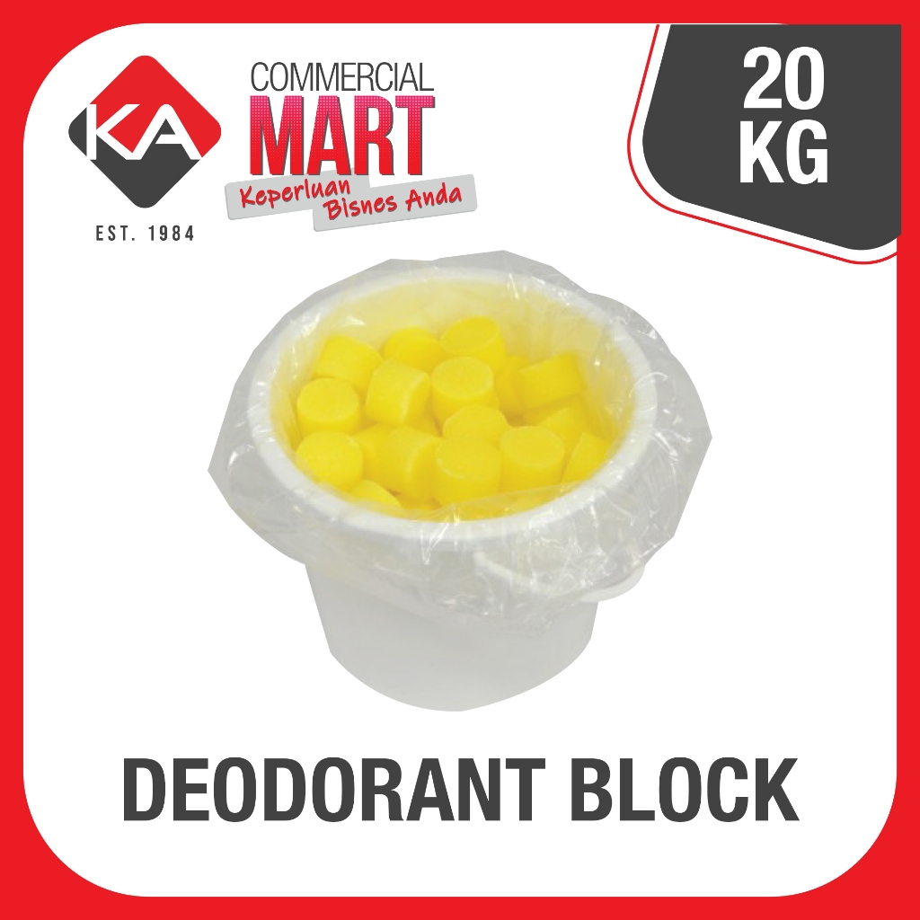 DEODORANT BLOCK YELLOW 20KG TOILET WASHROOM URINAL USE AIR FRESHENER KA ...
