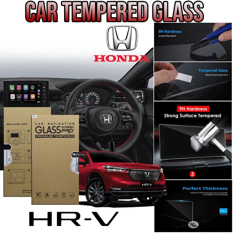 HONDA HRV 2022 2023 2024 Head Unit Tempered Glass Screen Protector ...