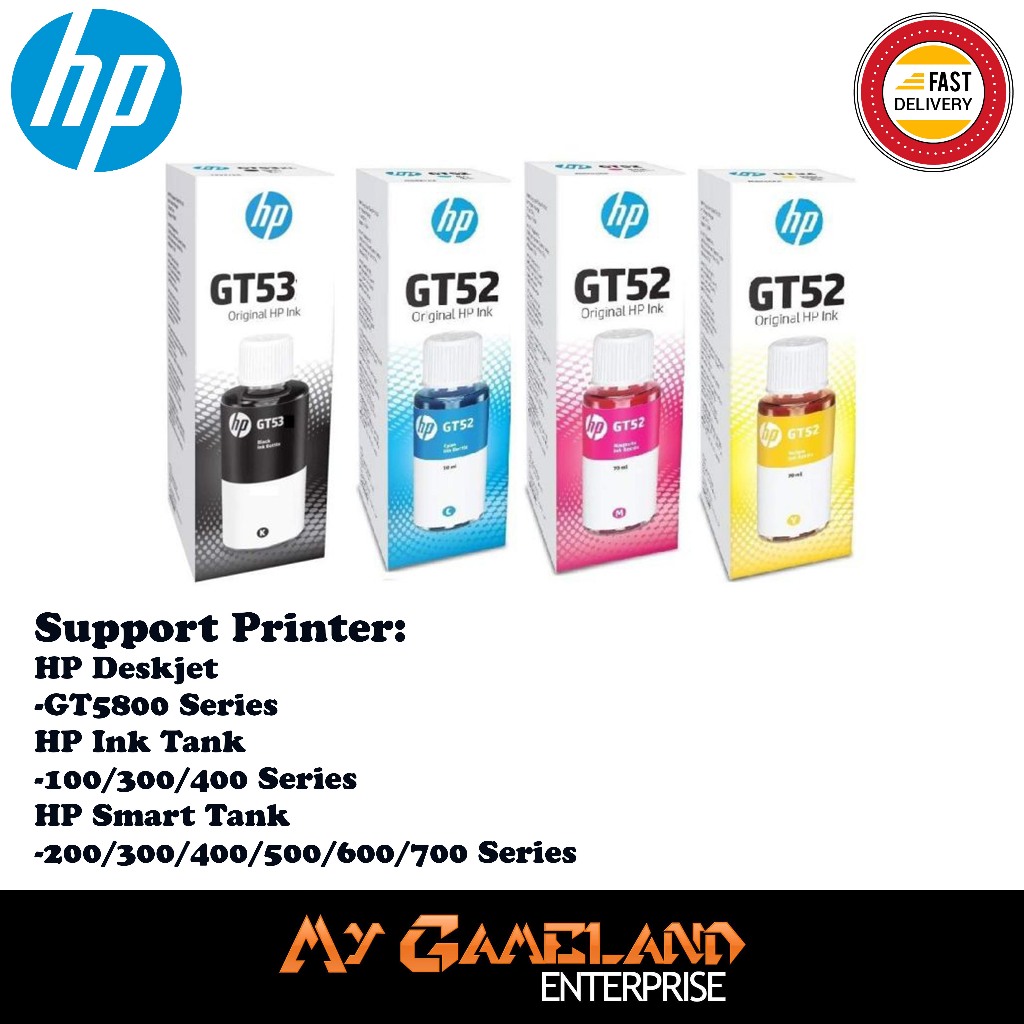 HP Smart Tank | Ink Tank | Deskjet Ink Bottle GT53 Black / GT53XL Black ...