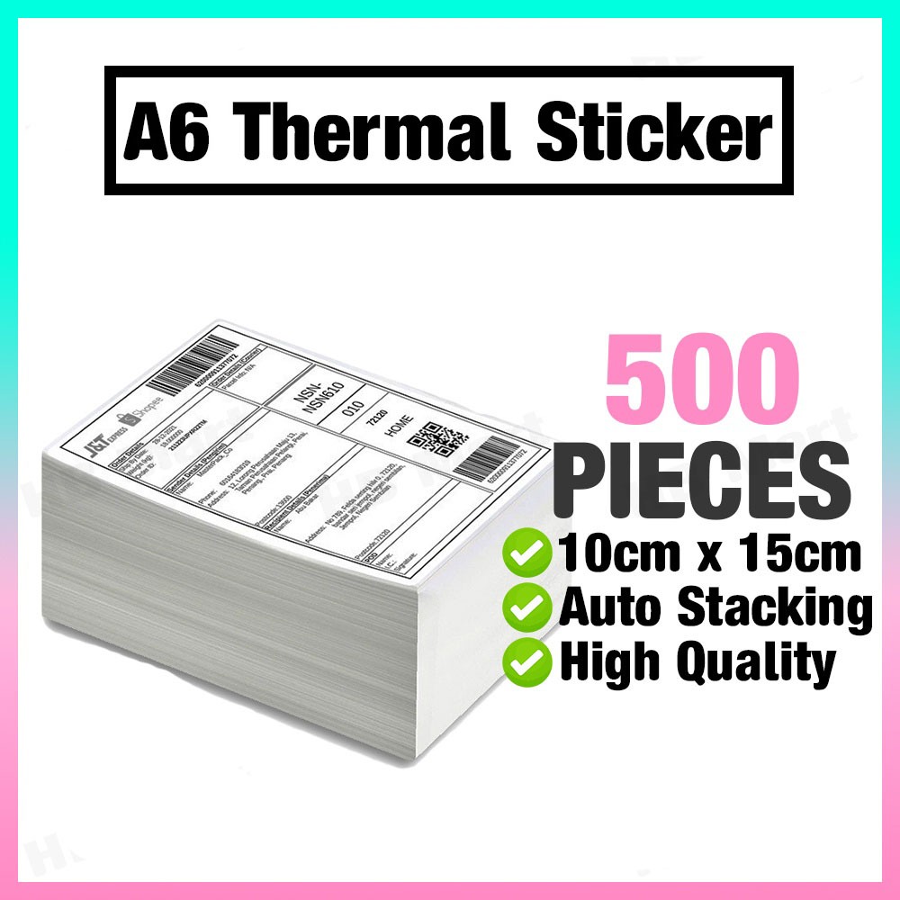 500Pcs Airwaybill Thermal Label Sticker \ A6 Paper Stack \ AWB Shipping ...