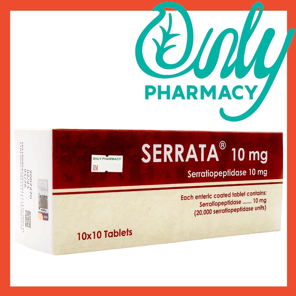 Serrata 10MG Enteric Coated Tablets 10'S | Shopee Malaysia