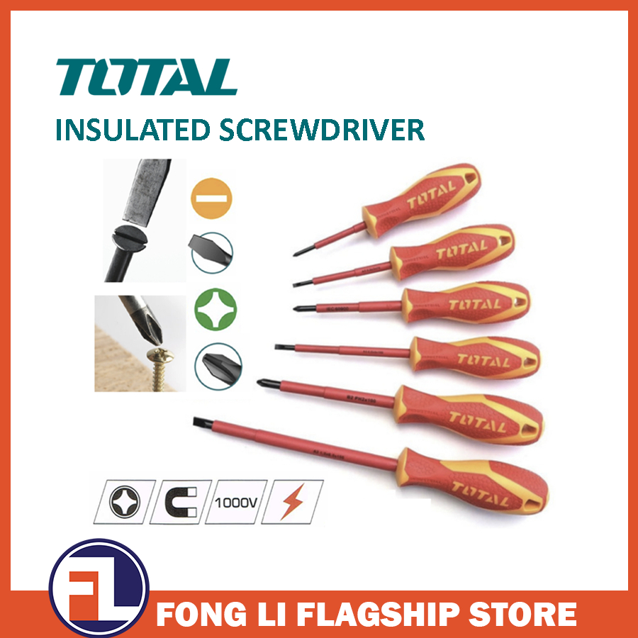 TOTAL Insulated Screwdrivers THTIS566 / THTISPH180 / THTISPH2100 ...