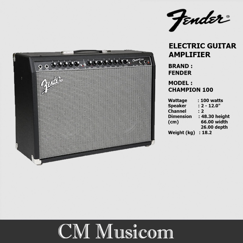 Fender Electric Guitar Amplifier 100 watt (Champion 100) | Shopee Malaysia