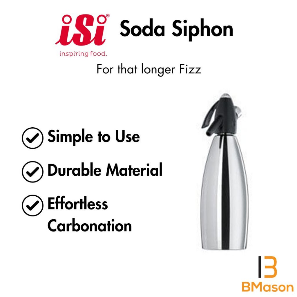 iSi Soda Siphon 1L + iSi Soda Charger × 10 Boxes/10 Bullet | Shopee ...