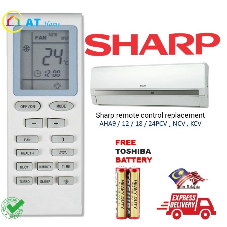 Sharp air cond remote control AHA9/12/18/24PCV, NCV, KCV AH-A9UCD AH ...
