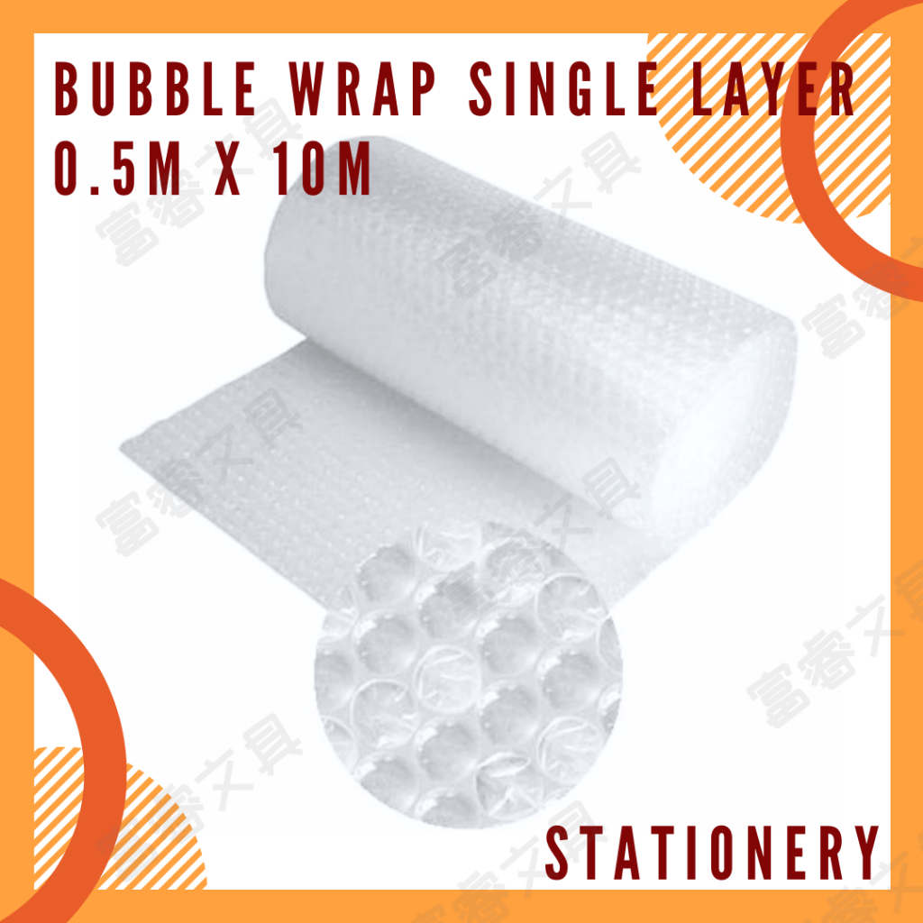 Single-Layer Bubble Wrap - 0.5M x 10 Meters - Packaging and Protection | Shopee Malaysia