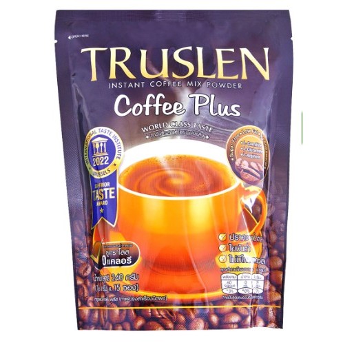 TRUSLEN INSTANT COFFEE MIX POWDER Coffee Plus 15pcs | Shopee Malaysia