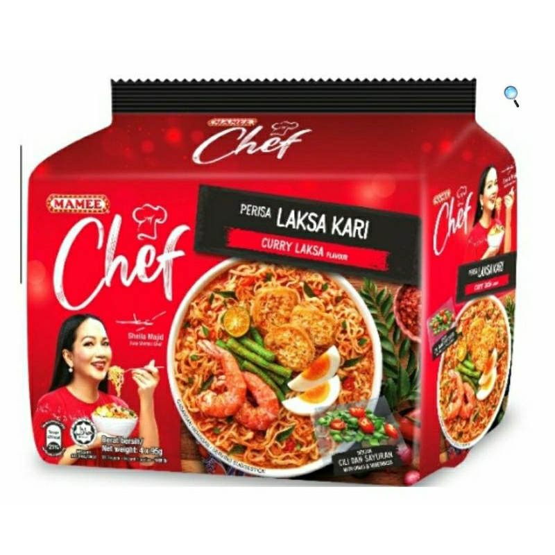 Mamee Chef noodle Laksa kari/Tom yam Thai (88g-92g×4s) | Shopee Malaysia