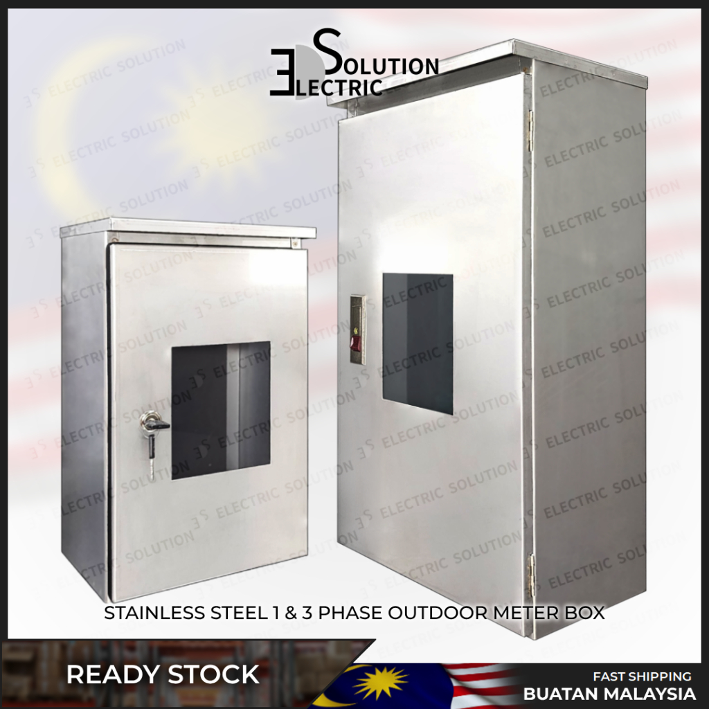 STAINLESS STEEL 1 & 3 PHASE OUTDOOR METER BOX SINGLE 1PHASE THREE ...