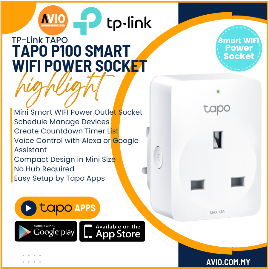 TP-LINK Tplink Wifi Wireless Network 13A UK 3Pin Smart Socket App ...