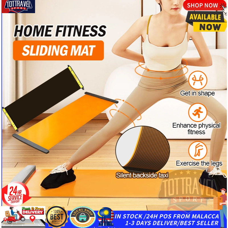 (Ready Stock)Sports Fitness Sliding Board Yoga Sliding Mat Glide Mat ...
