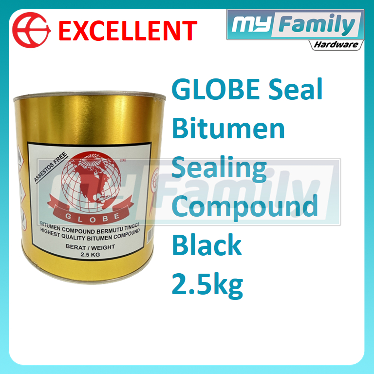 GLOBE Seal Bitumen Sealing Compound Black 2.5kg | Shopee Malaysia