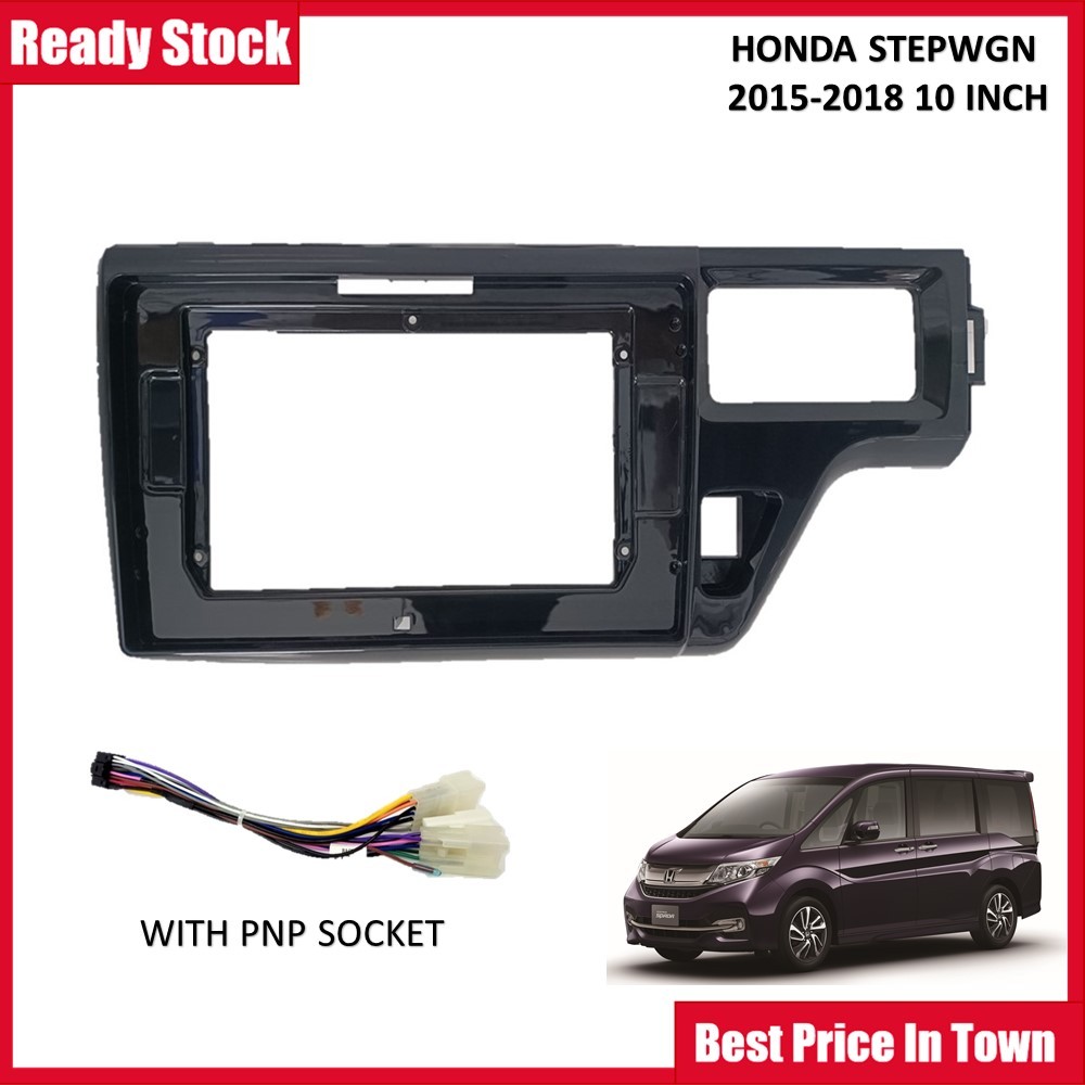 Android Player Casing HONDA STEPWGN 10''-2015-2018-BLACK (WIth PNP ...