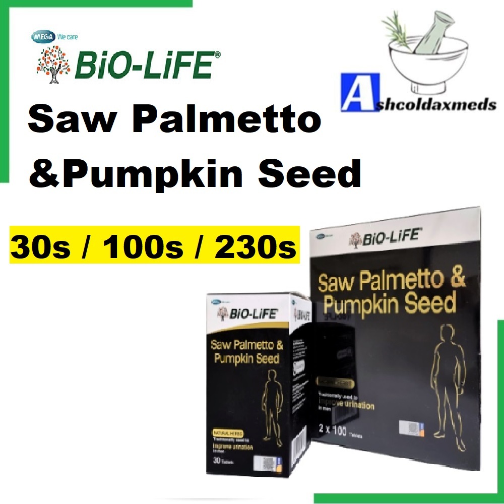 Bio-life Saw Palmetto & Pumpkin Seed 30s/100s/230s EXP10/2026 | Shopee ...